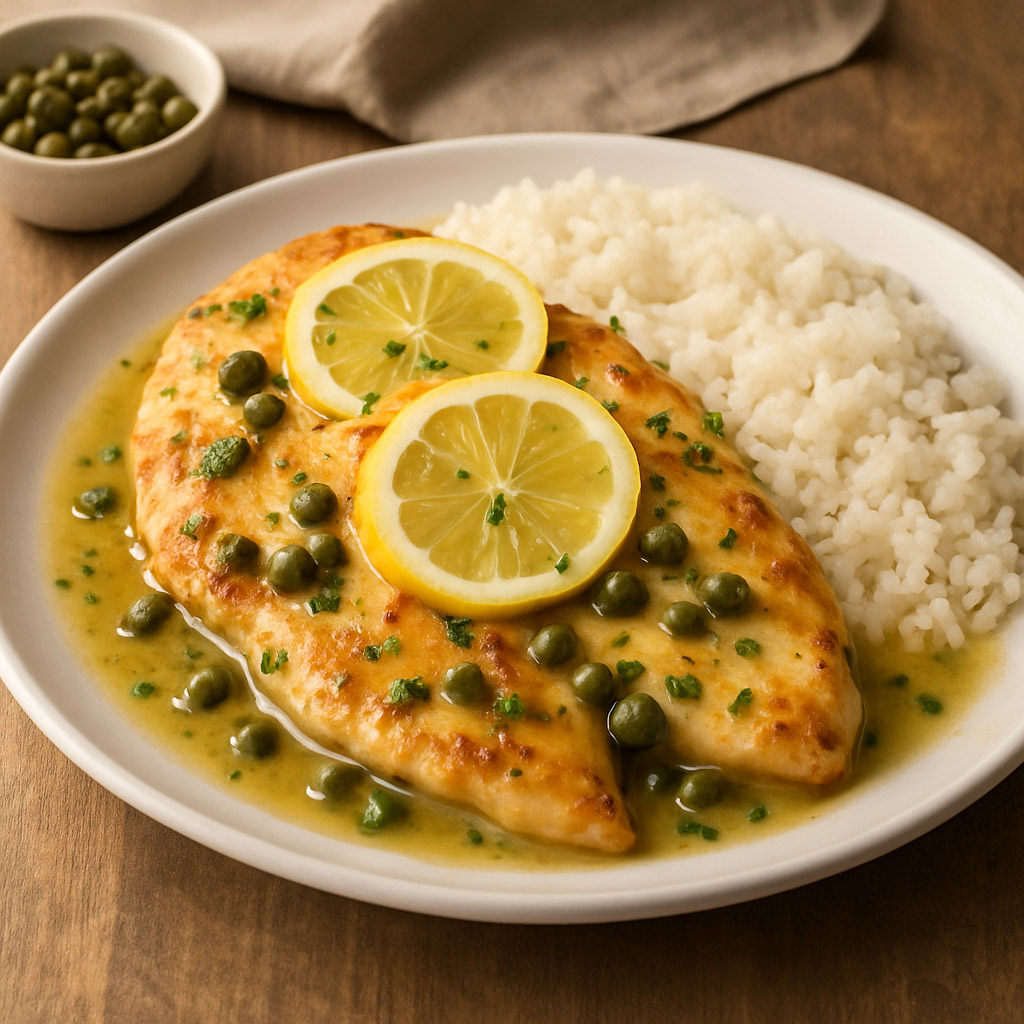 Pollo al limón con alcaparras - Garpa Alimentación - Almacenamiento y ...