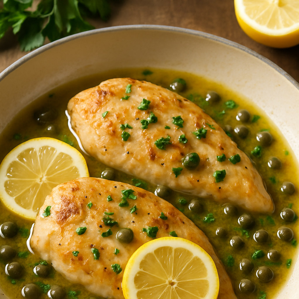 Pollo al limón con alcaparras - Garpa Alimentación - Almacenamiento y ...